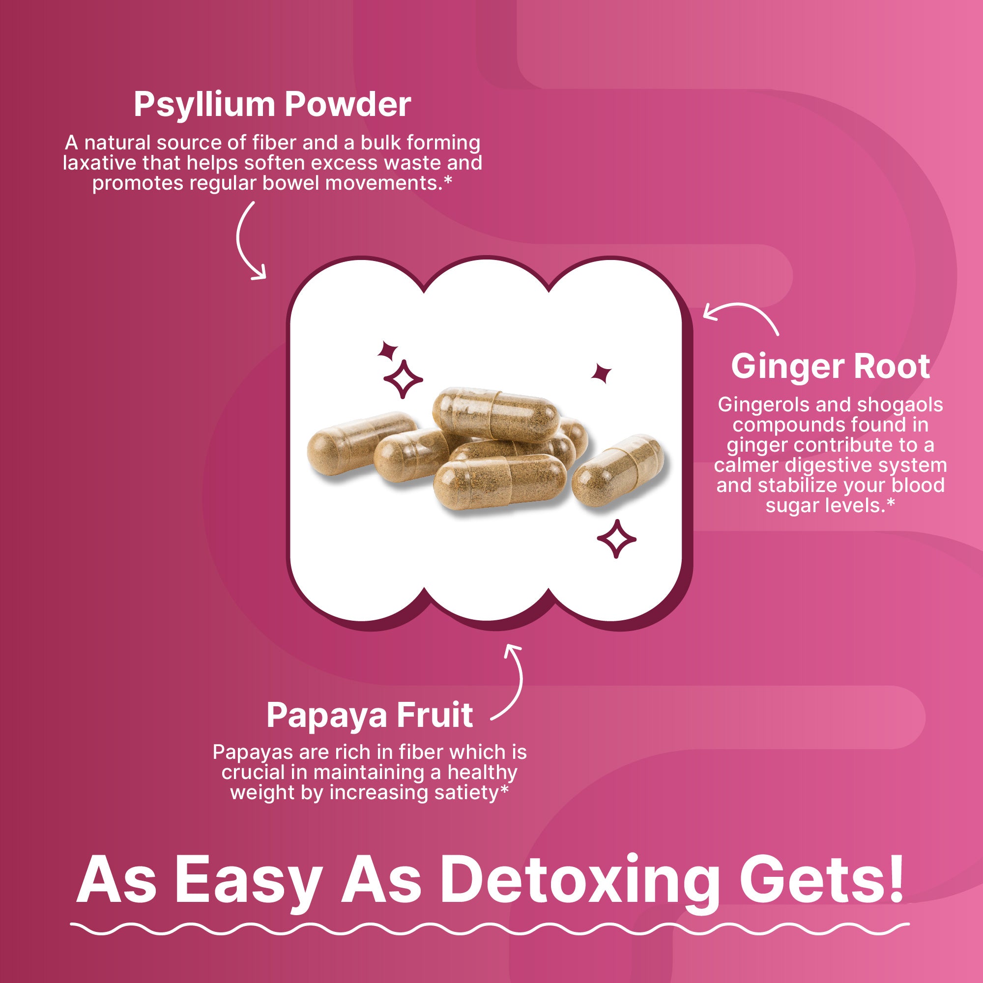 The Big Drop - Psyllium & Acai Detox Capsules – Poop Like a Champion®