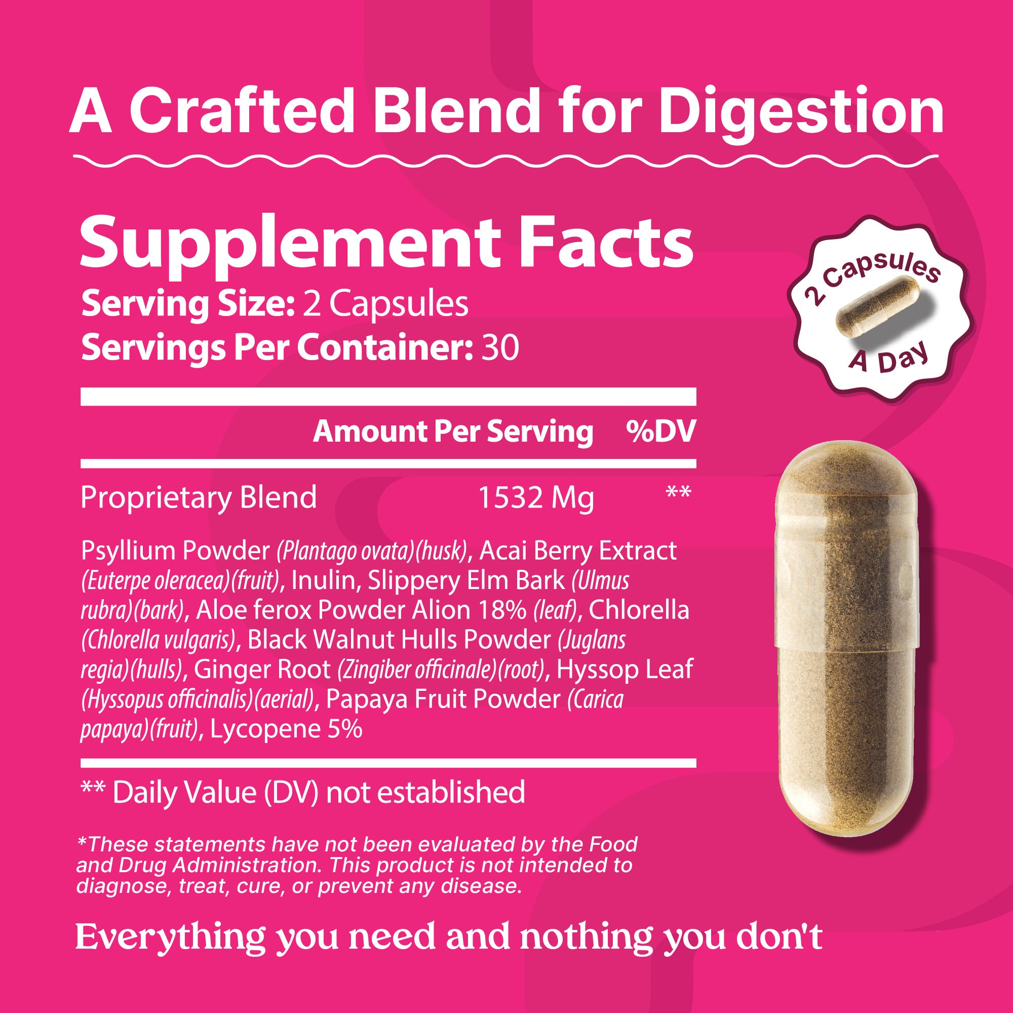 The Big Drop - Psyllium & Acai Detox Capsules – Poop Like a Champion®